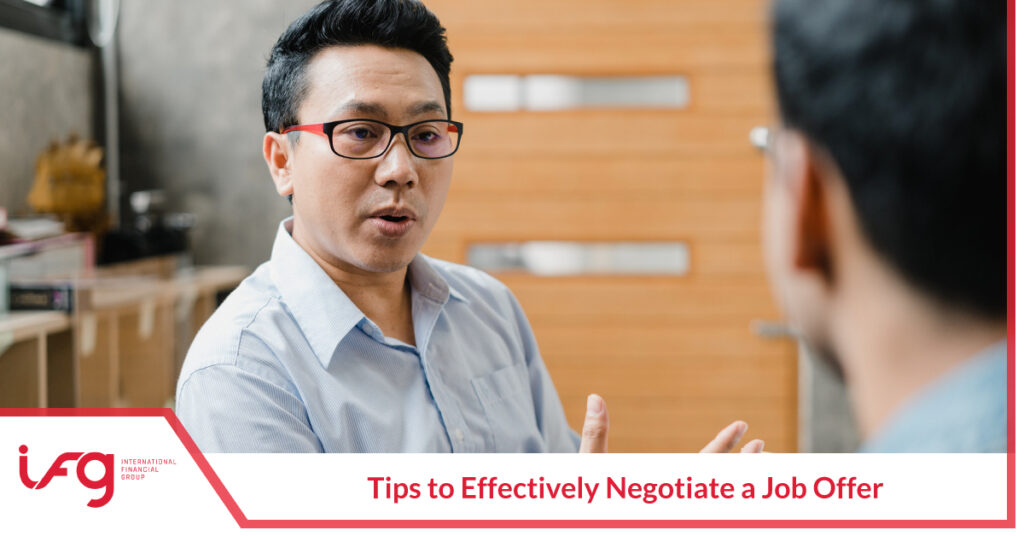 4 Tips to Effectively Negotiate a Job Offer | IFG Blog